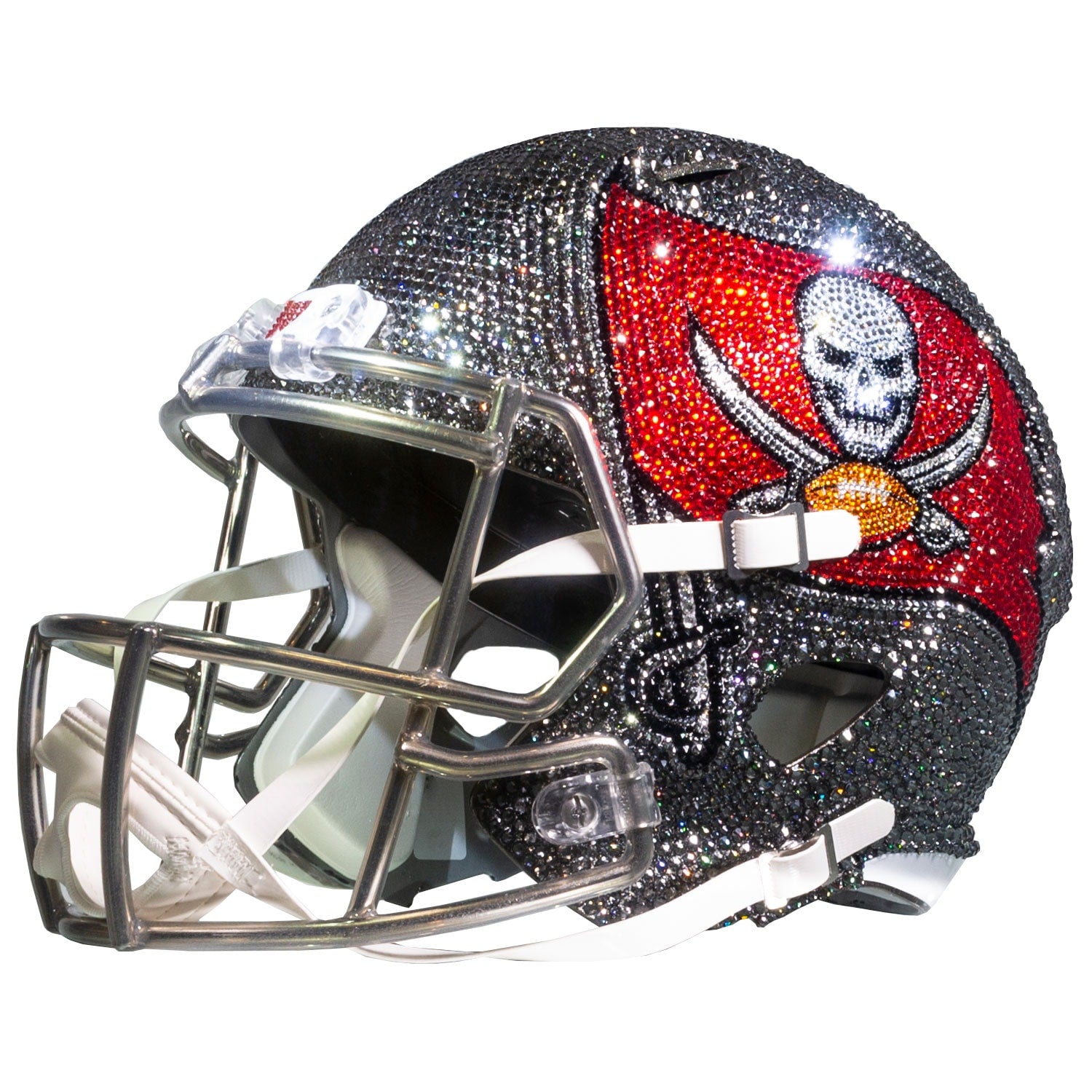 Swarovski Crystal Football Helmet | Tampa Bay Buccaneers at $9,999.00 ...