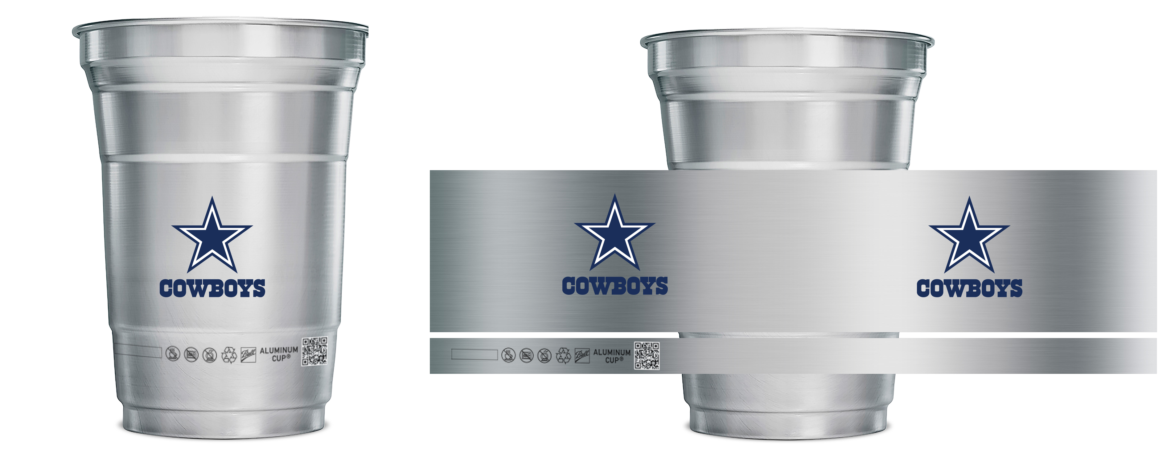 16oz Aluminum Cup | Dallas Cowboys at $2.50 only from The Memory Company