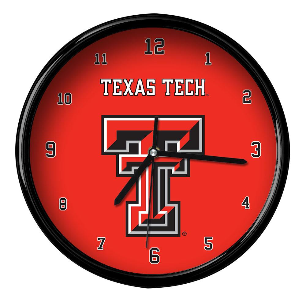 Black Rim Clock Basic | Texas Tech University at $23.99 only from The ...