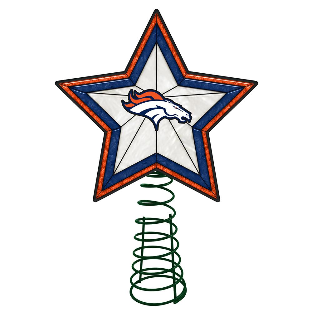 Art Glass Tree Topper | Denver Broncos at $47.99 only from The Memory ...