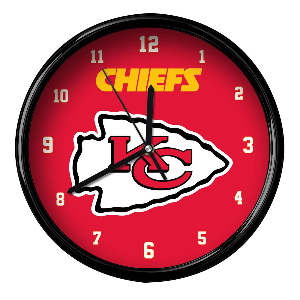 Black Rim Clock Basic | Kansas City Chiefs at $23.99 only from The ...