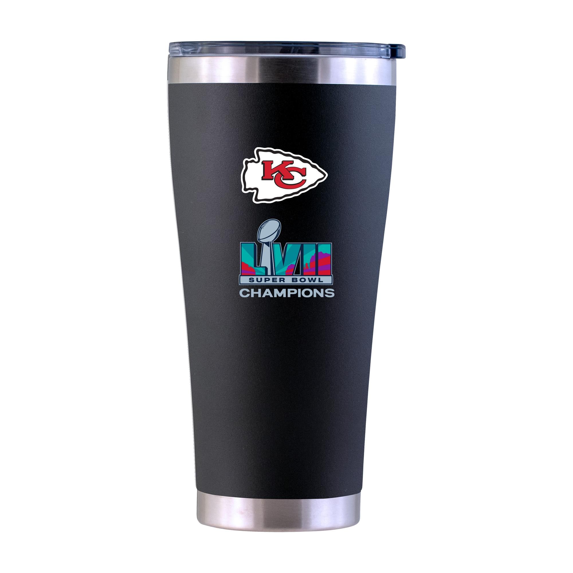 20oz Black Direct Print Stainless Steel Tumbler | Superbowl Champions ...